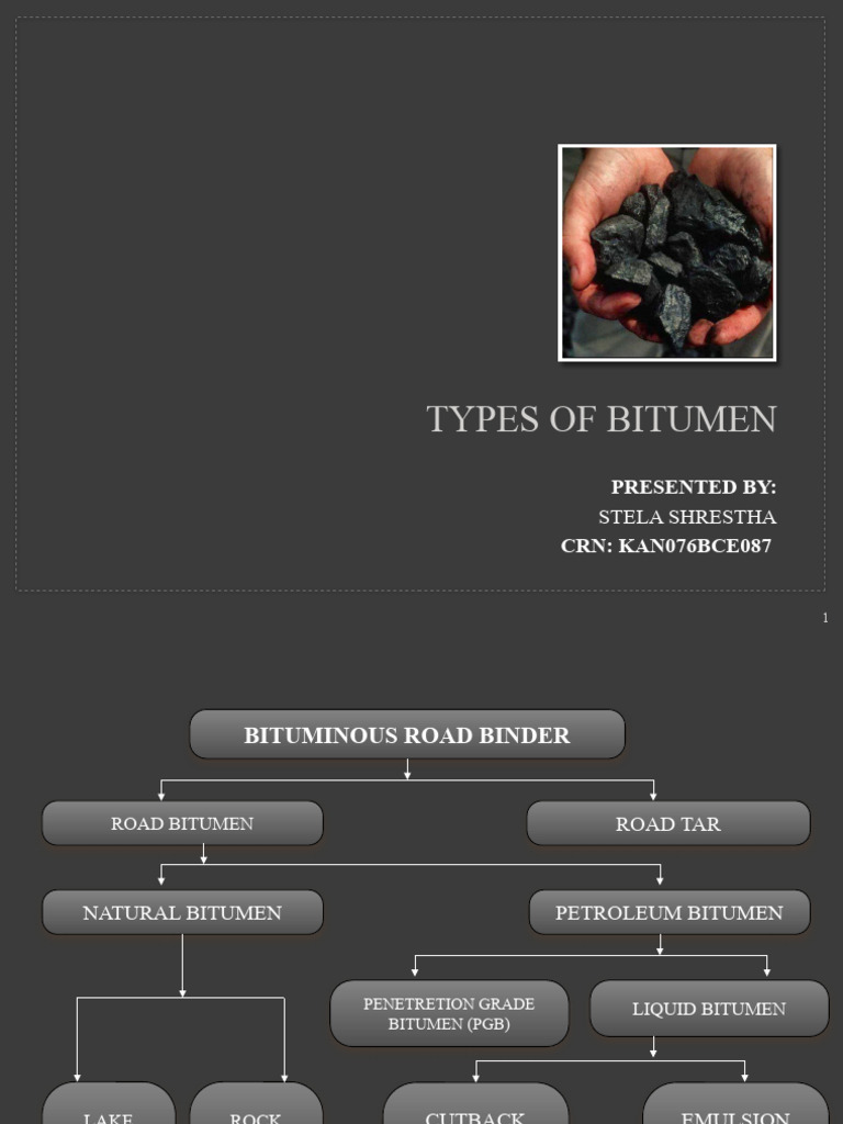 Types of Bitumen | PDF | Petroleum | Materials