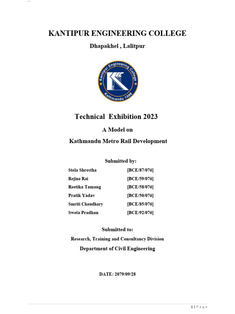 Kathmandu Metro Rail | Download Free PDF | Public Transport | Rapid Transit