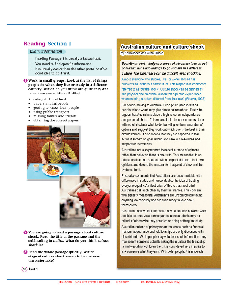 Section 1: Reading | Download Free PDF | Experience | Psychology