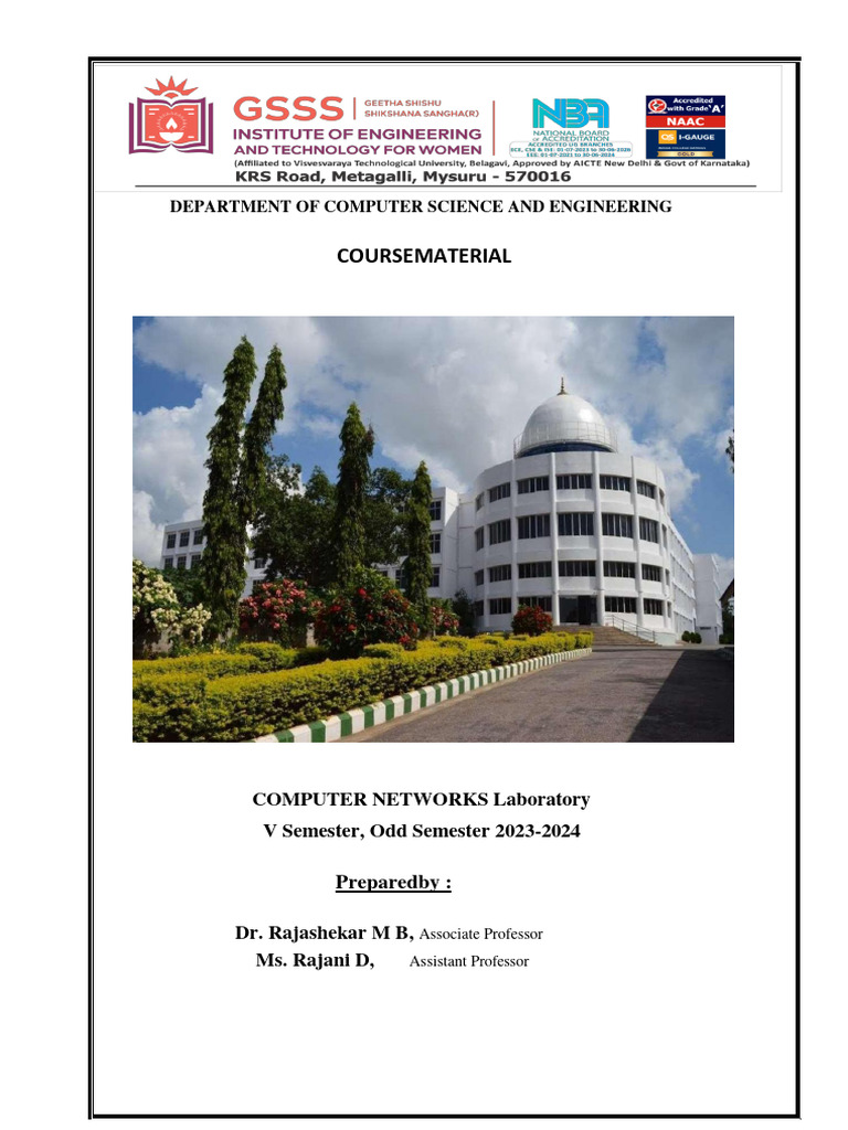 Computer networks lab manual_Final | PDF