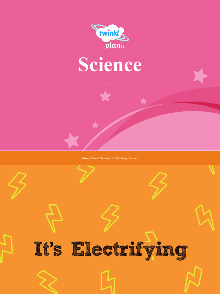 Lesson Presentation It's Electrifying | Download Free PDF | Electricity | Switch