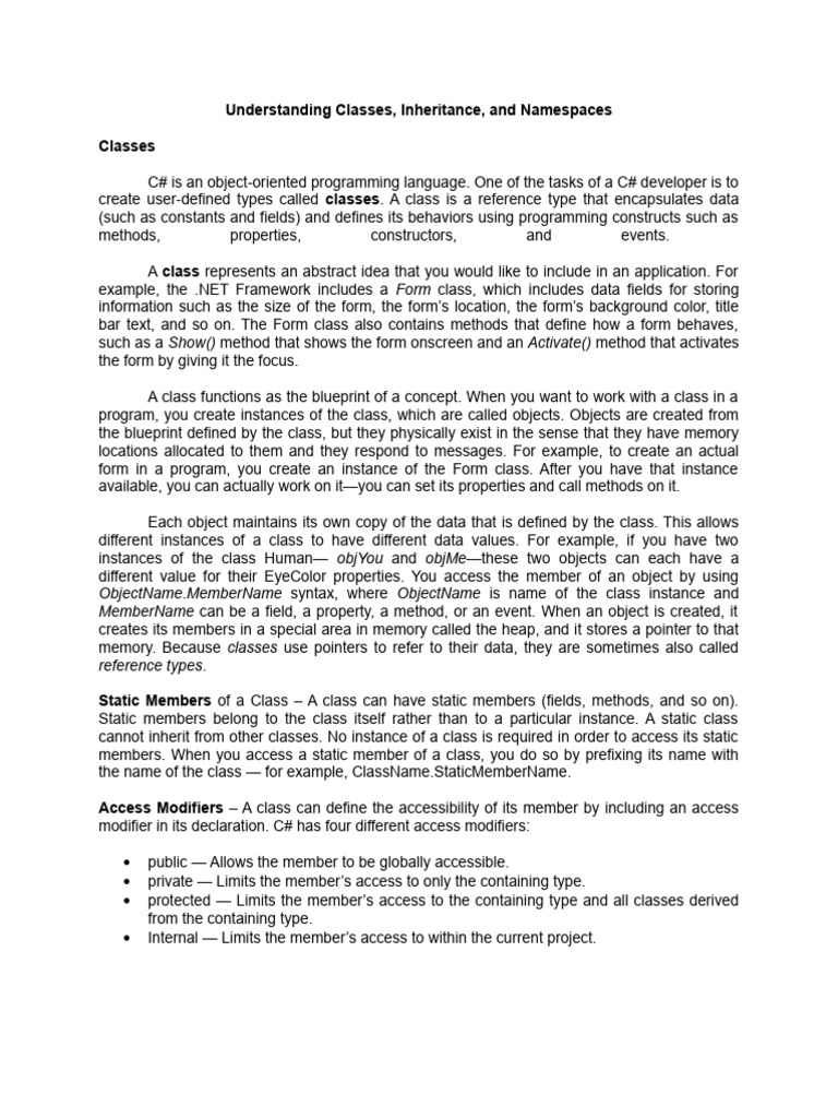 Visual C Pdf Class Computer Programming Method Computer Programming 1541