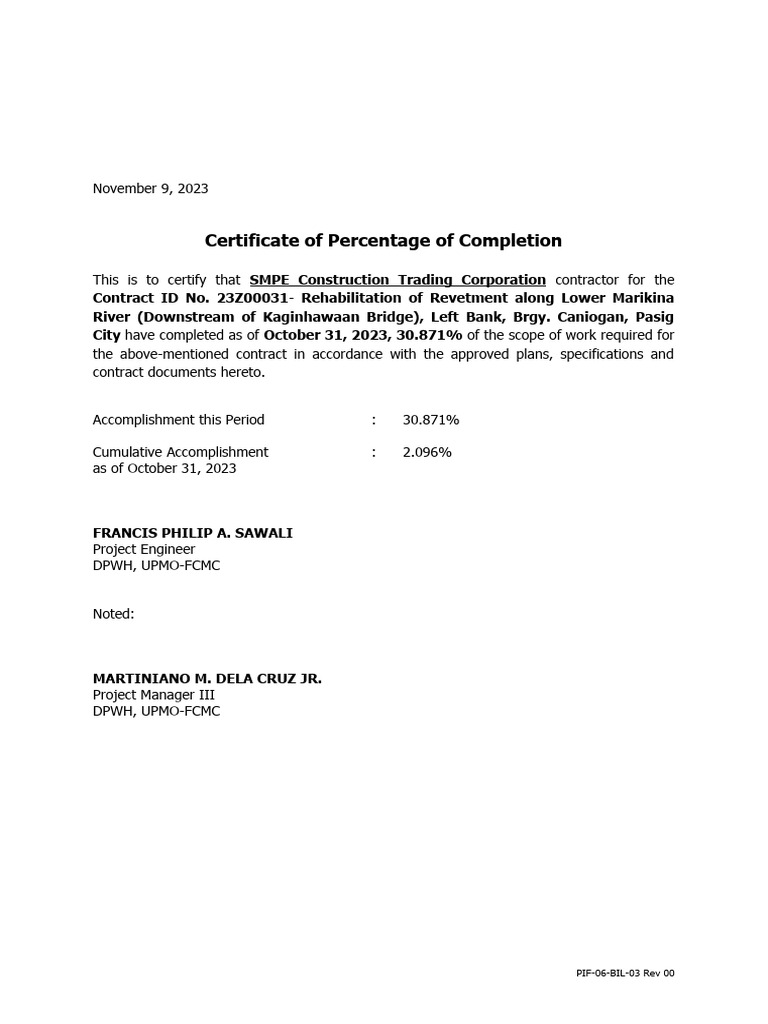 Cert of Completion | PDF