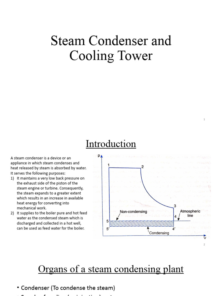 Steam Condensers and Cooling Towers Explained | PDF | Heat Exchanger ...