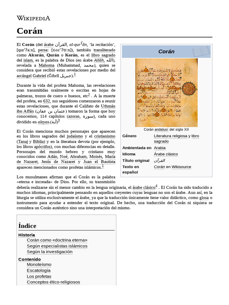 El Corán: Revelaciones y Significado | PDF | Corán | Islam