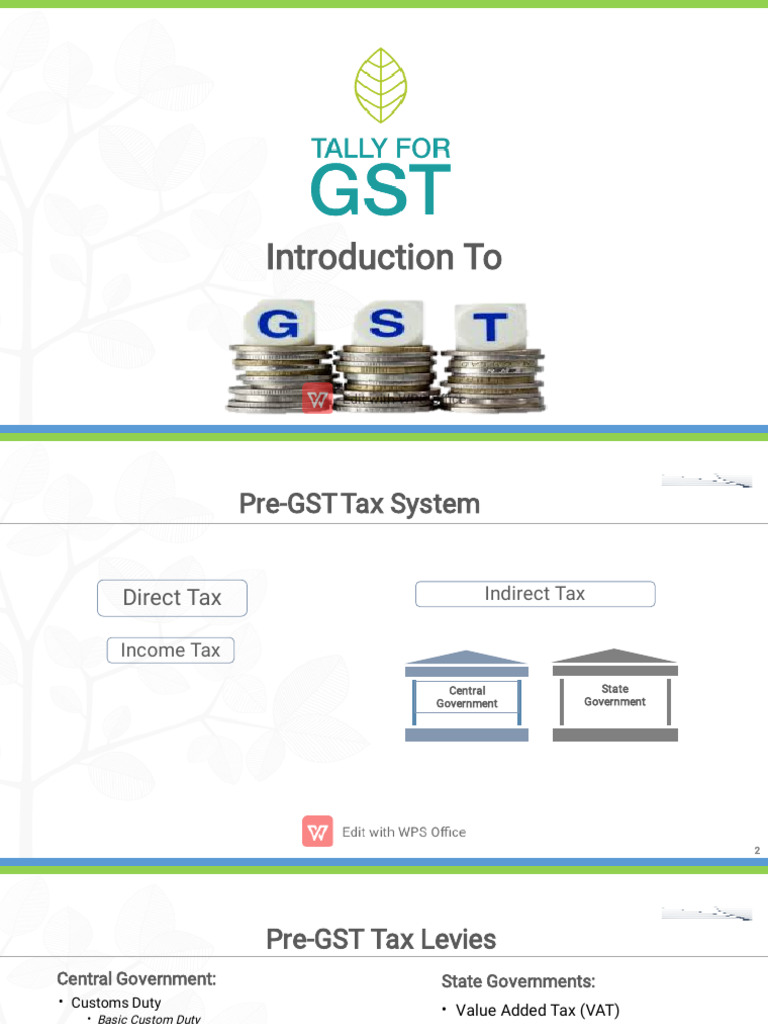 Introduction To GST | PDF