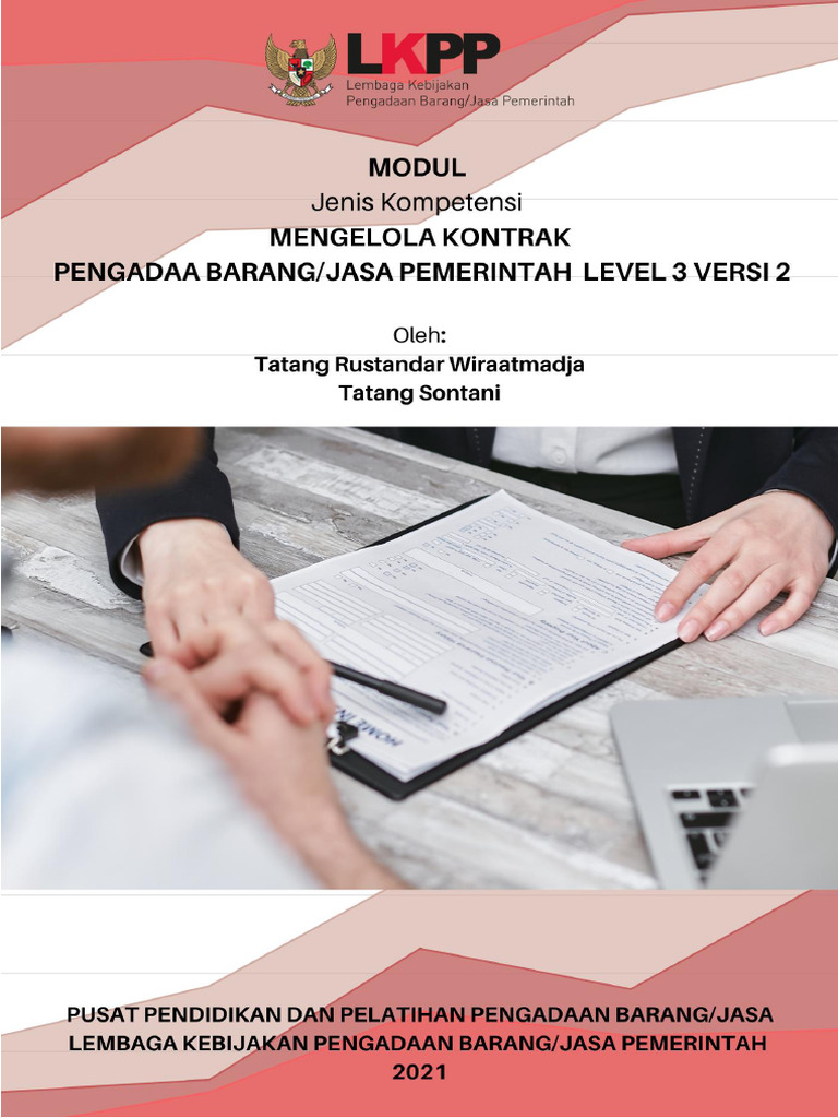 Modul JK Mengelola Kontrak PBJ Level 3 Versi II | PDF