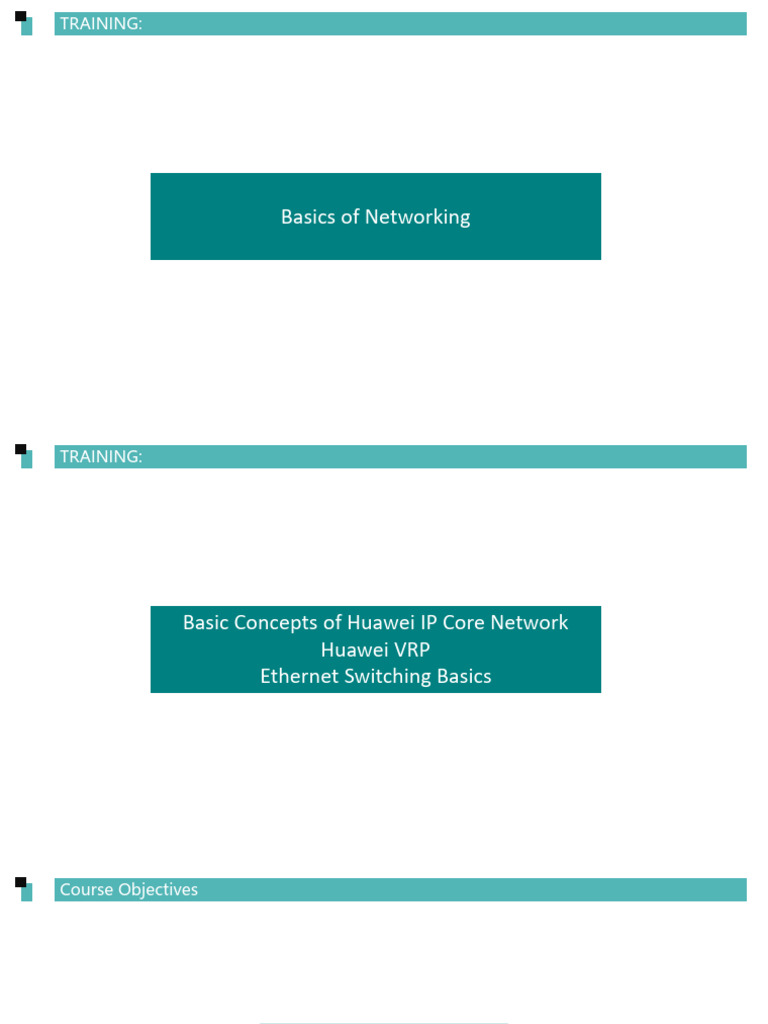 Huawei Training | PDF