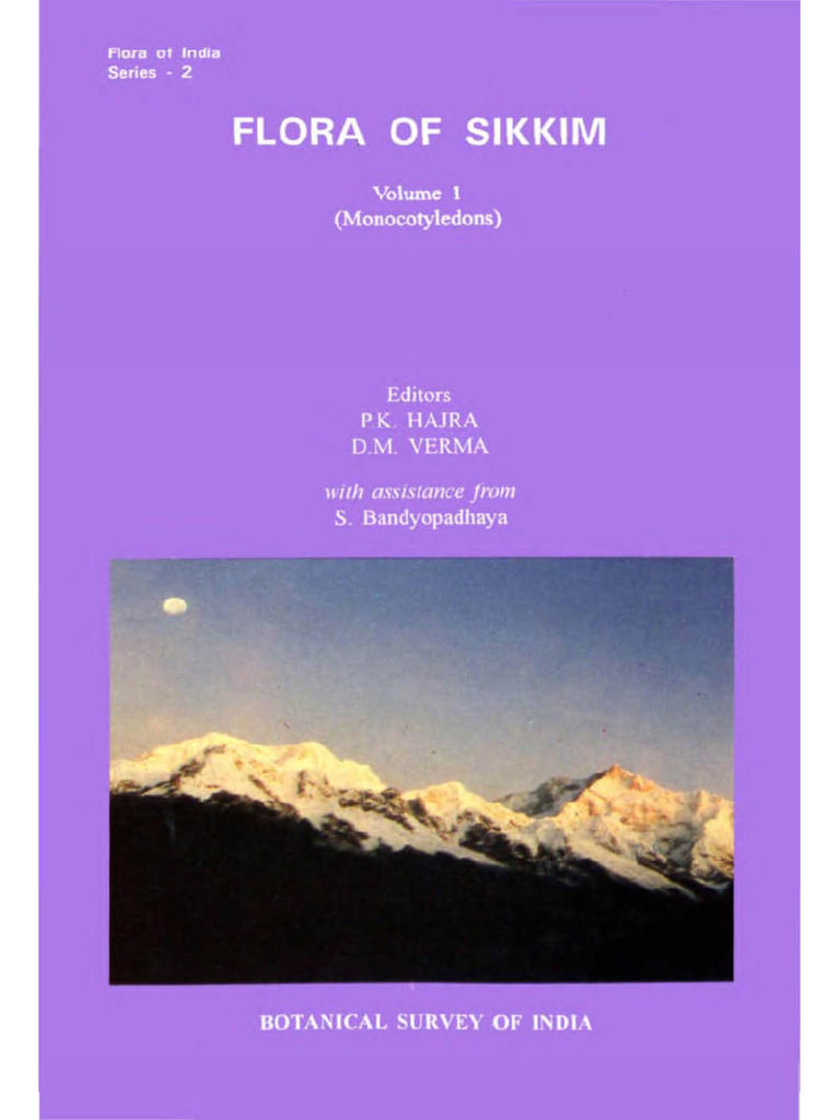 Flora of Sikkim (Monocotyledons) Vol 1 | PDF