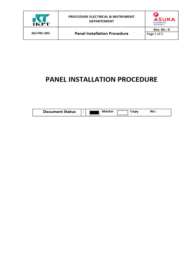 Panel Fabrication Procedure Engl | Download Free PDF | Screw ...
