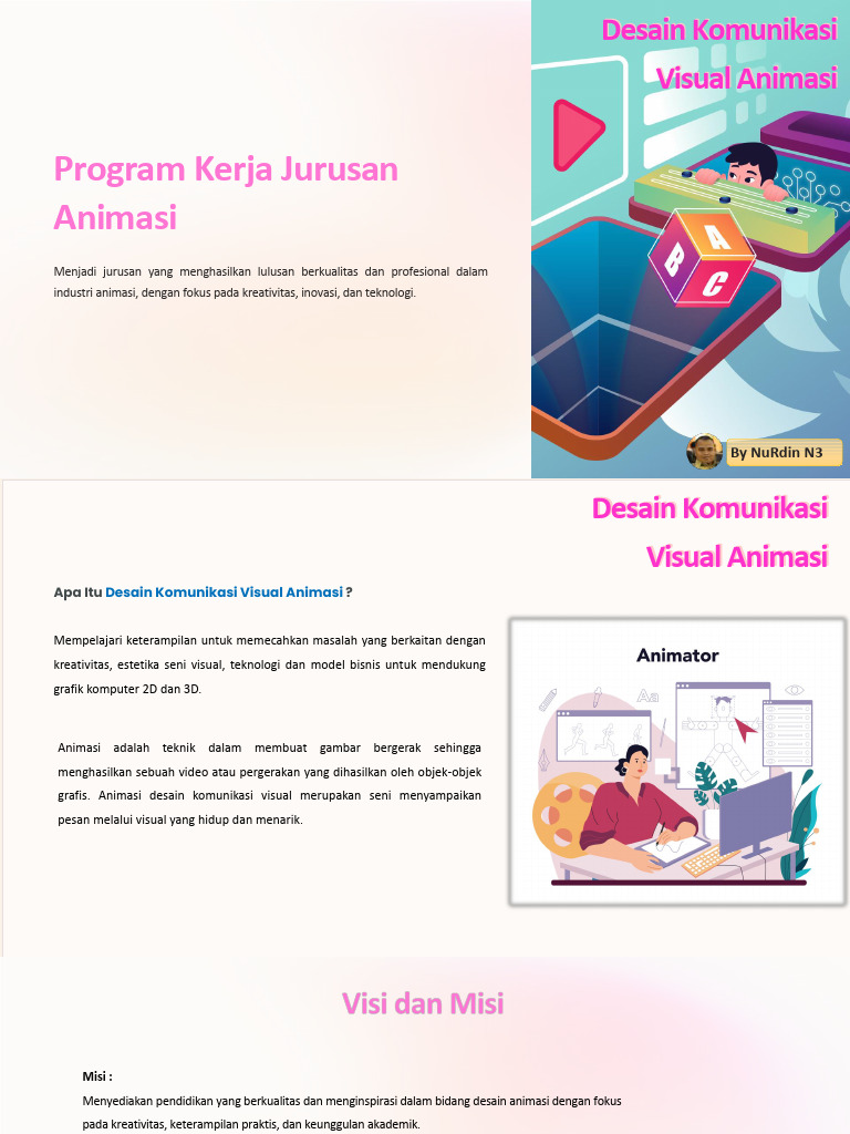 Program Kerja Jurusan DKV Animasi Nurdin | PDF