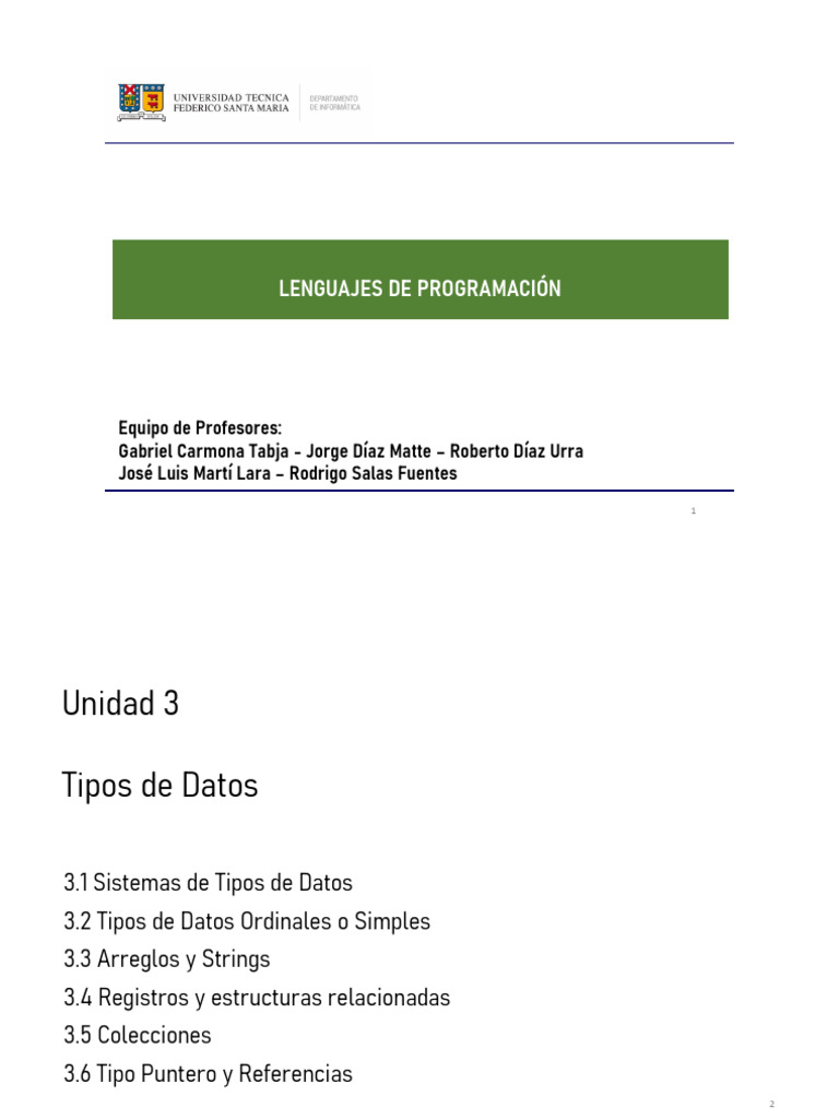3 Sistemas De Tipos De Datos Descargar Gratis Pdf Puntero Programación De Computadora