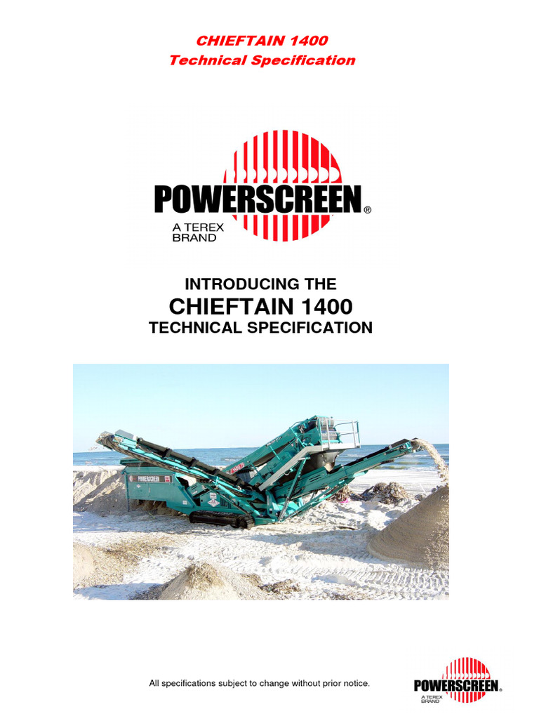 Cheiftain 1400 Rinser | PDF | Axle | Anti Lock Braking System