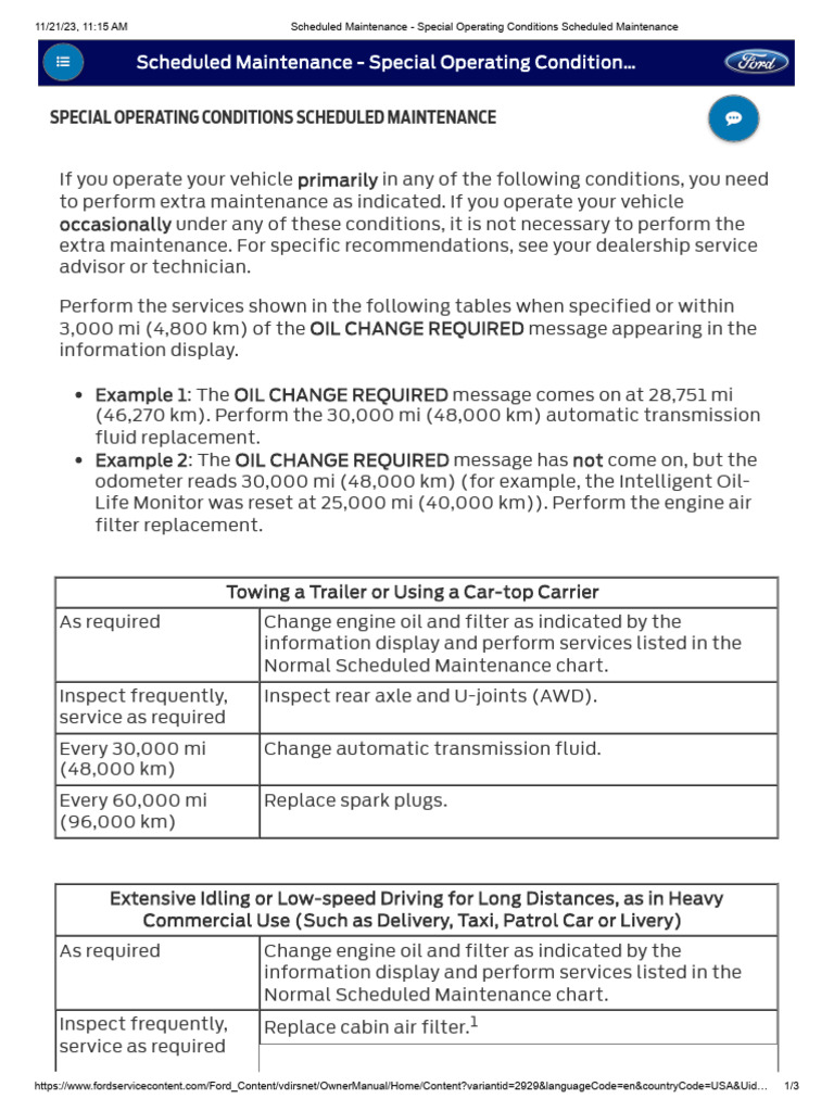 2014 Ford Escape Maintenance Guide | PDF | Motor Oil | Truck