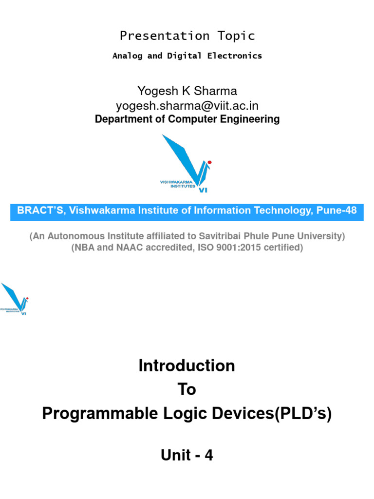 ADE (Unit 4) (PLD) | PDF | Logic Gate | Field Programmable Gate Array