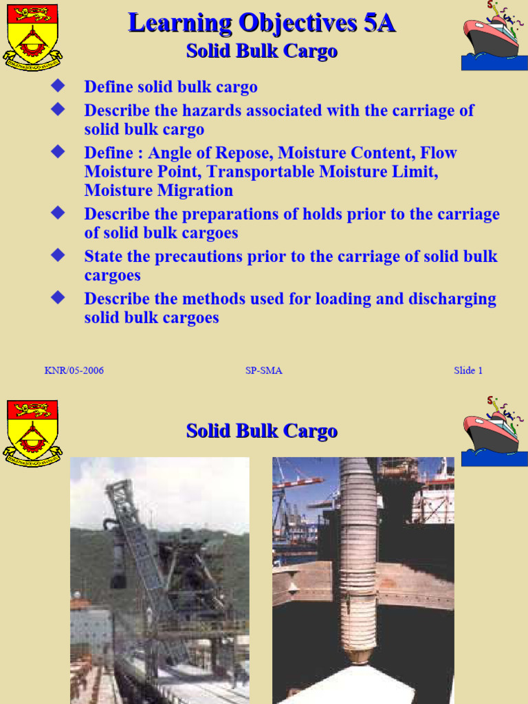 5A-Solid Bulk Cargo | PDF | Cargo | Ships