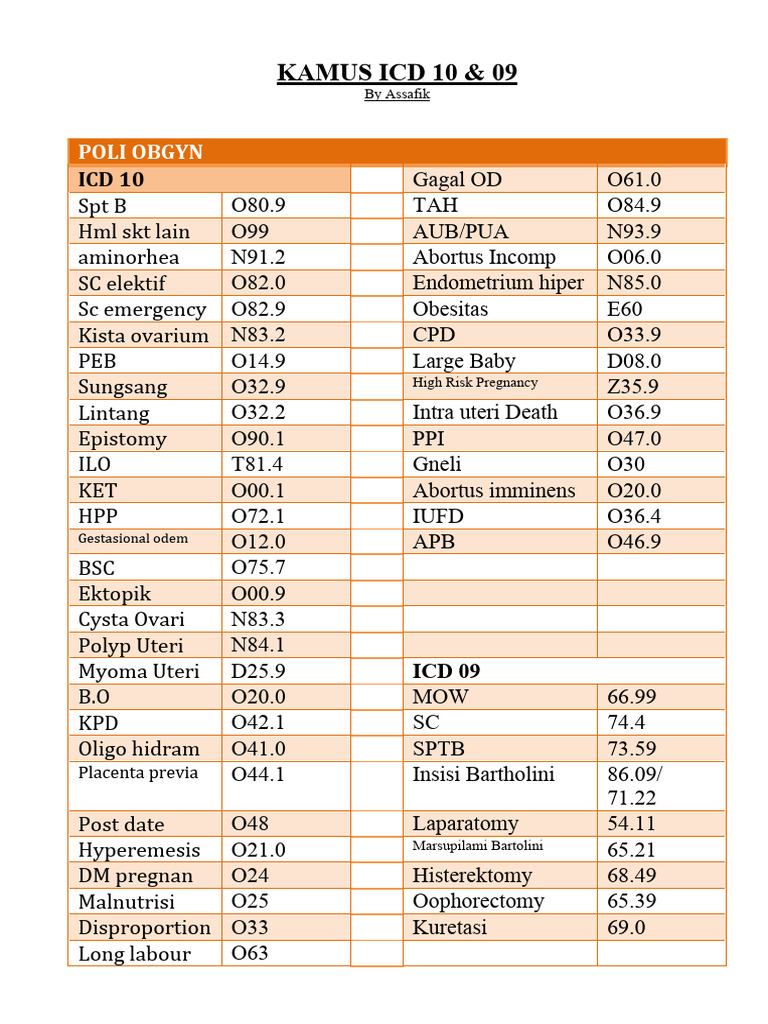 kAMUS by Assafik Poli Obgyn | PDF
