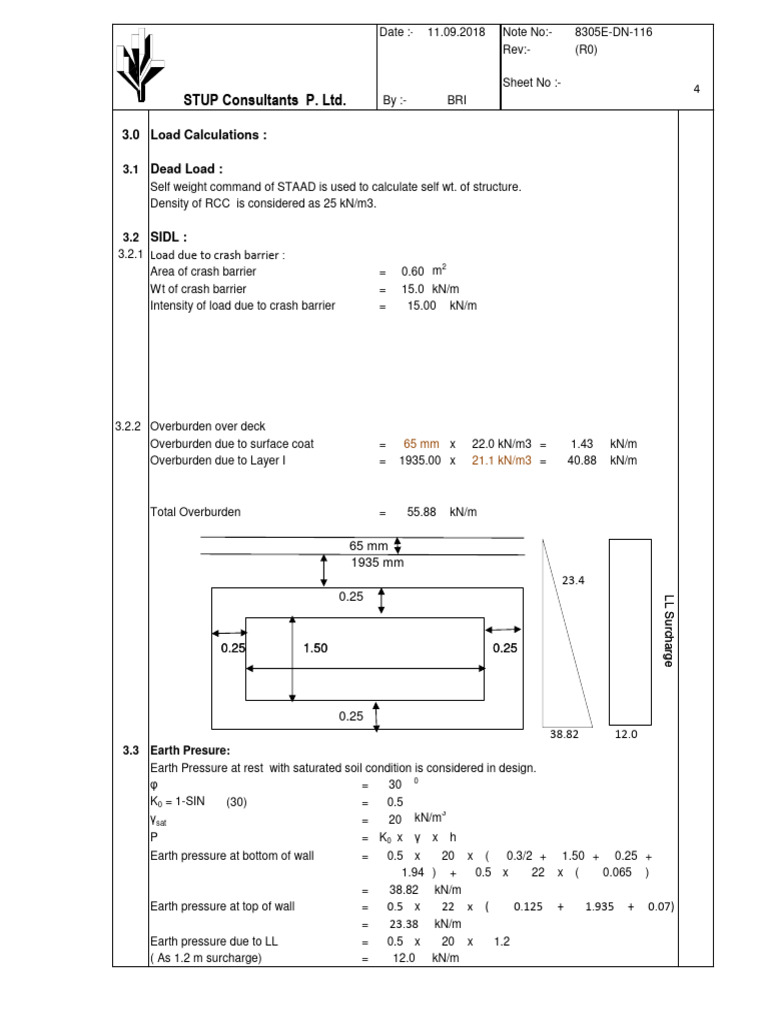 8305E-DN-112 (R0) - Design of RCC Box Culvert 1.5x1.5 - 2mfill - 5 ...