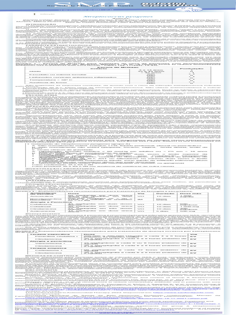 Strepto Pyogenes Boletim Cient SMP 68 | PDF | Penicilina | Pneumonia