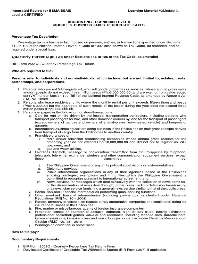 Accounting Technician Level 3 - Module 3 Part 2 | PDF | Insurance | Value Added Tax