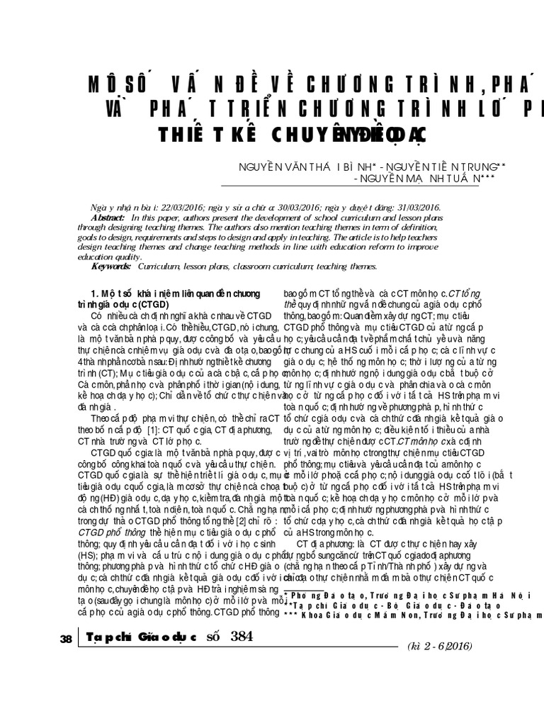 12mot So Van de Ve Chuong Trinh Phat Trien Chuong Trinh Va Phat Trien Chuong Trinh Lop Hoc Thong ...