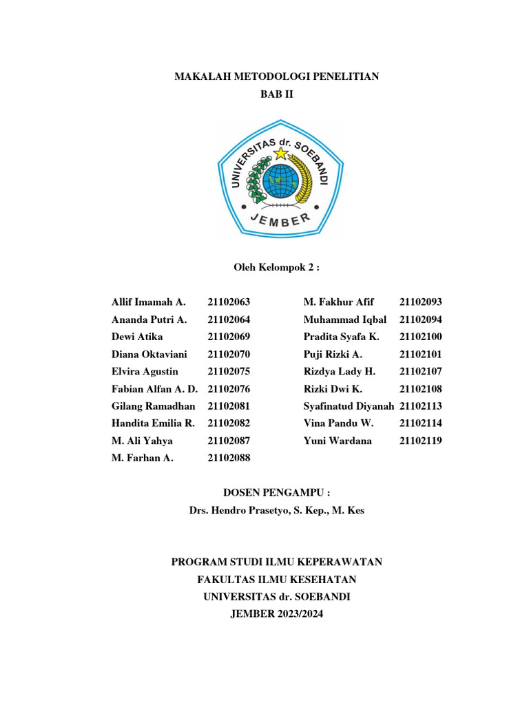 Makalah Metopen 1 | PDF