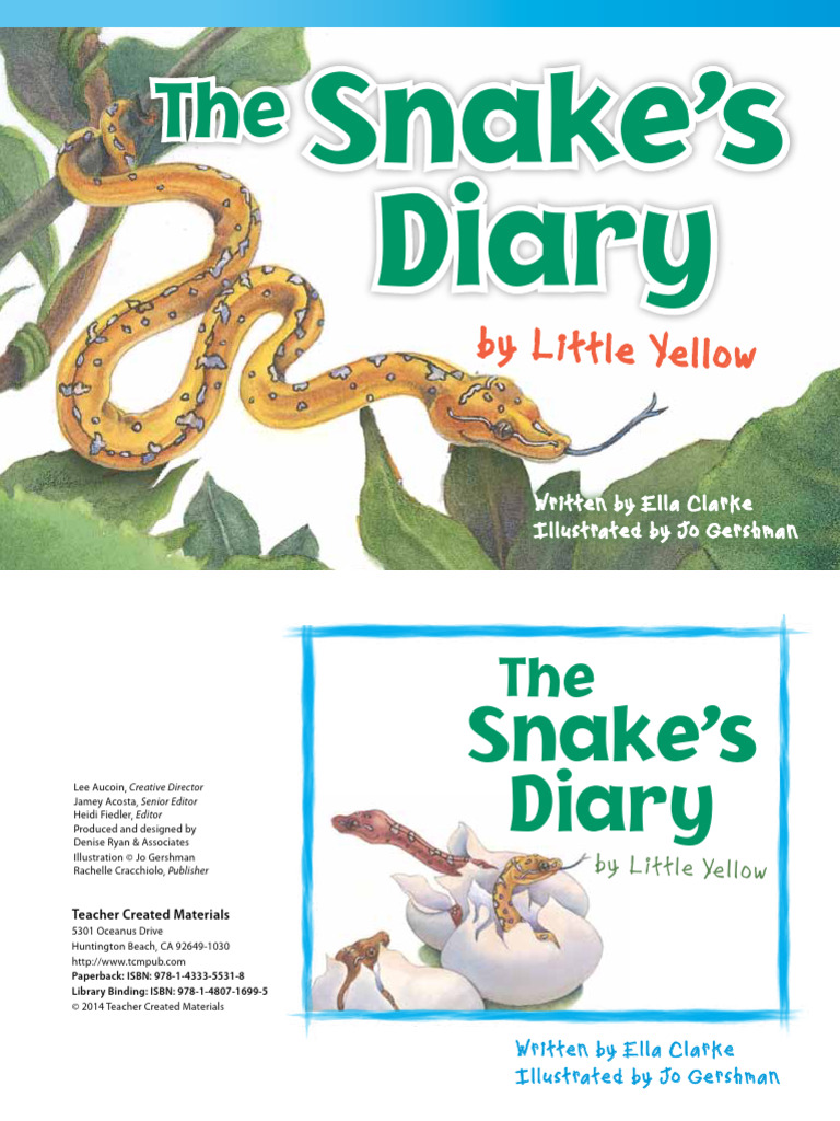 26 The Snakes Diary by Little Yellow | PDF | Language Arts & Discipline ...