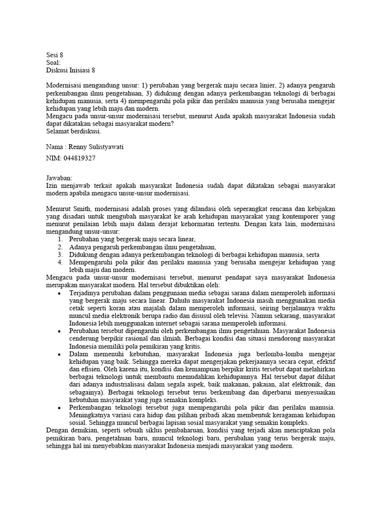 Isbd Diskusi 8 | PDF | Sains & Matematika | Sejarah