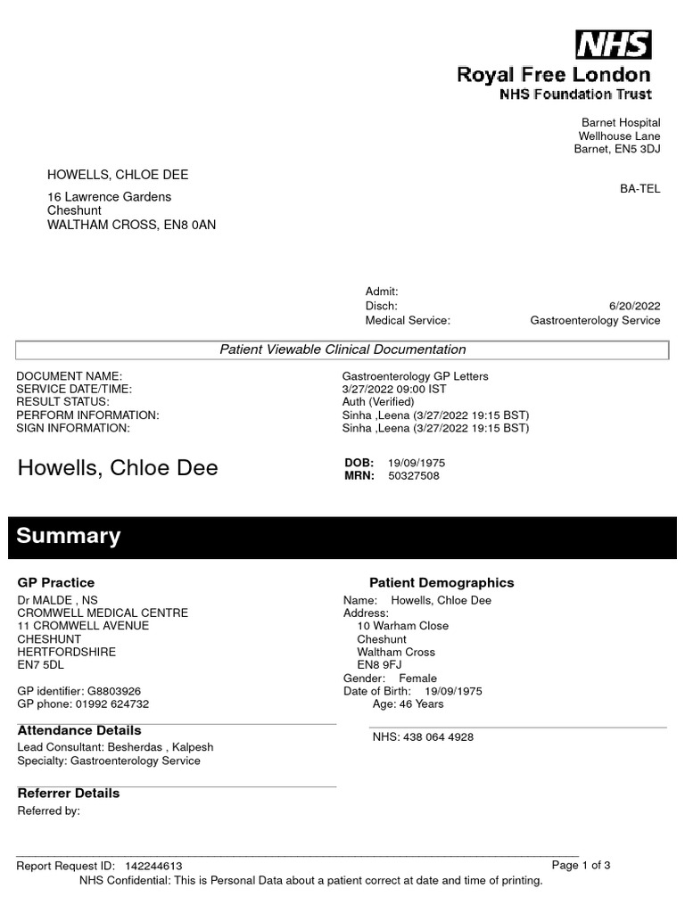 Gastroenterology GP Letters 27-03-2022 | PDF | Health Care | Clinical ...