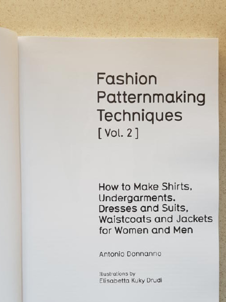 Fashion Patternmaking Techniques Volume 2pdf PDF Free | PDF