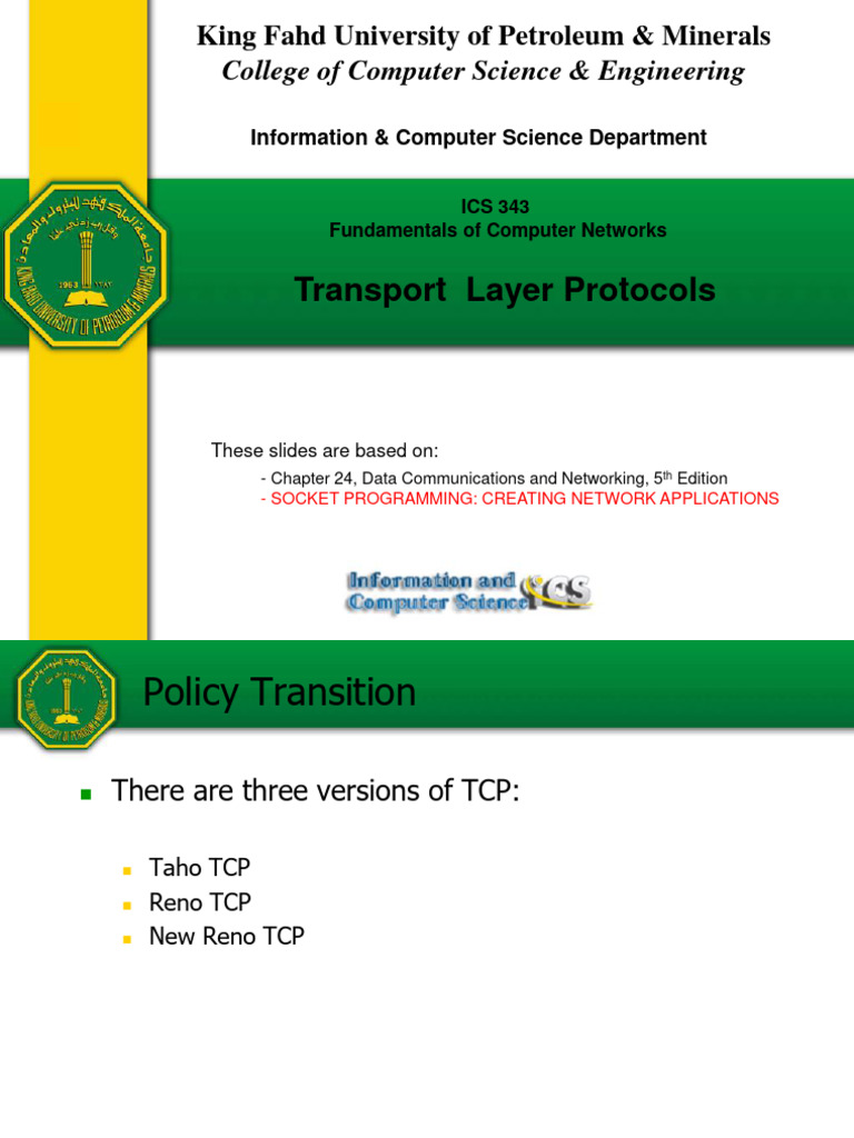 Week 06-07 - Ch24 - p4 - and - UDP - Programming | PDF