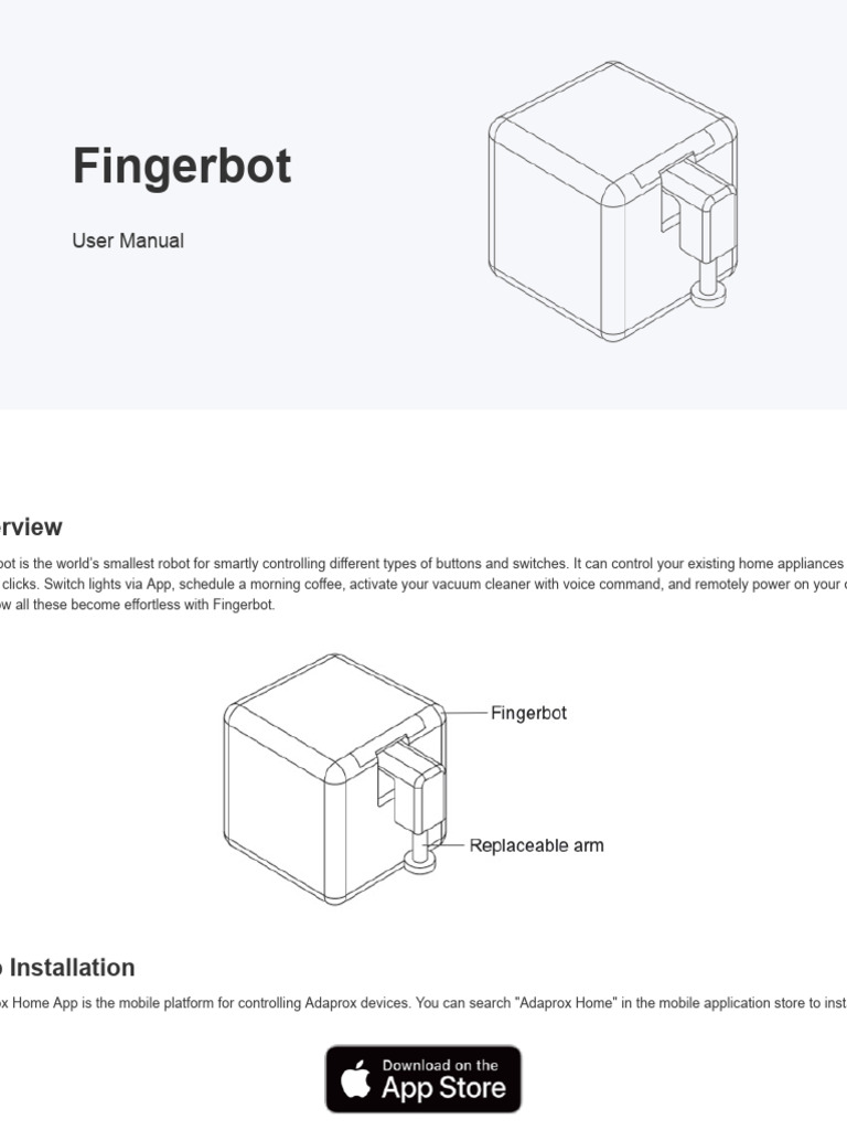 User Manual - Fingerbot | PDF | Mobile App | Mobile Device