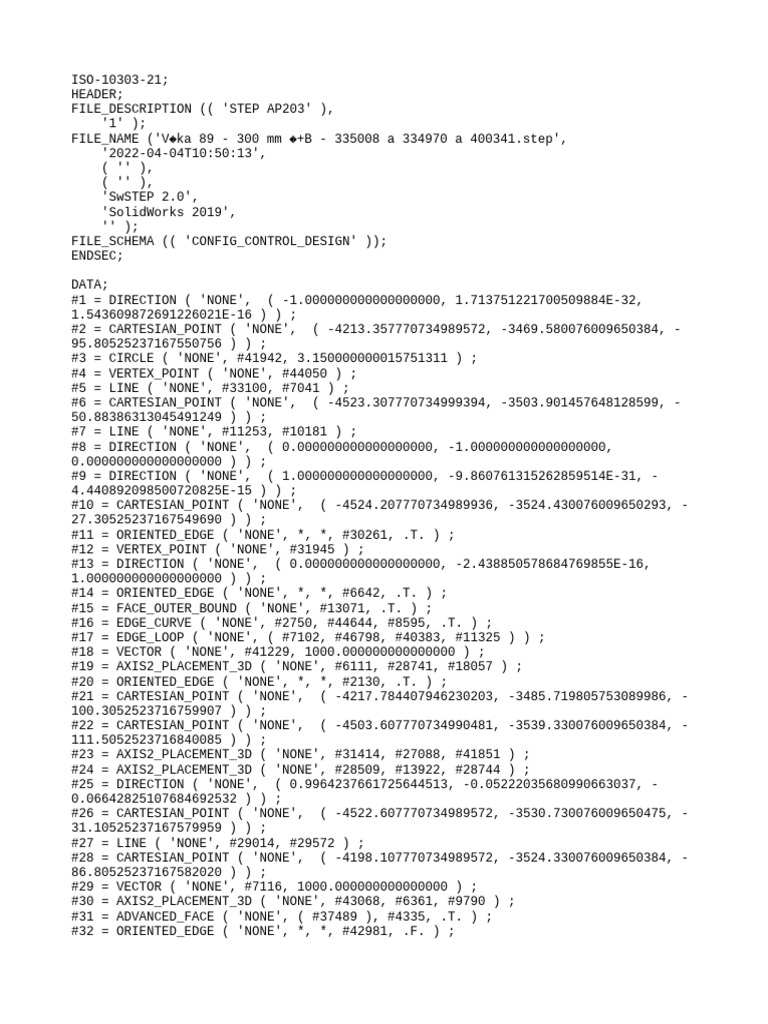 3d.step | PDF | Euclidean Geometry | Geometry