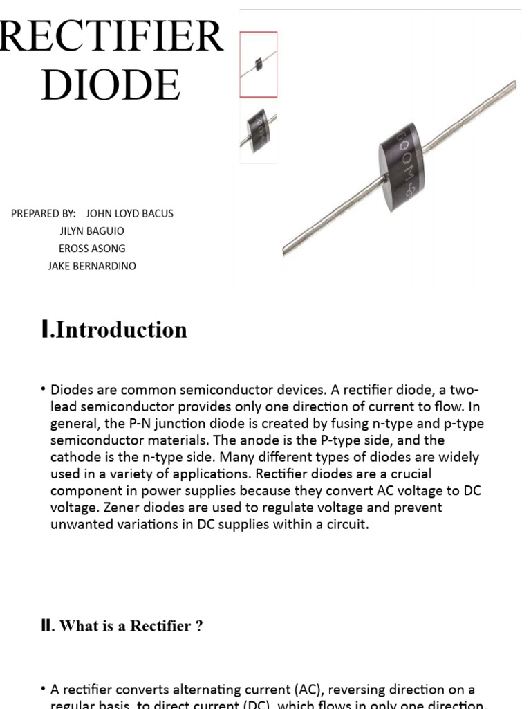 Rectifier Diode Pdf Diode Rectifier