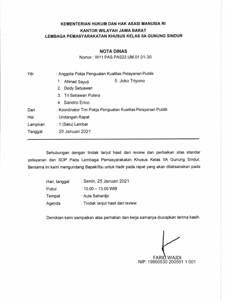 Dokumen Reviu Dan Perbaikan Atas Standar Pelayanan Dan SOP 2020 | PDF