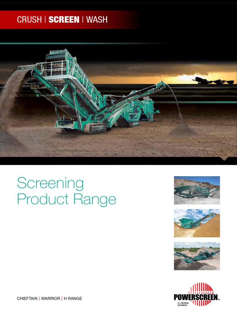 Powerscreen English Screening Brochure | PDF | Technology & Engineering