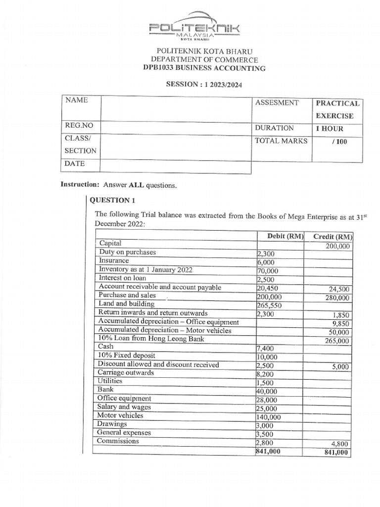 Practical Exercise Sesi 1 2022 - 2023 | PDF