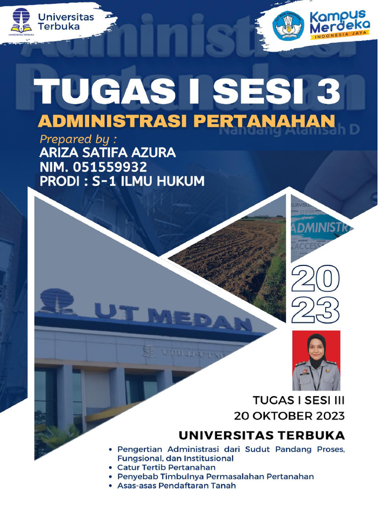 Tugas 1 Administrasi Pertanahan | PDF