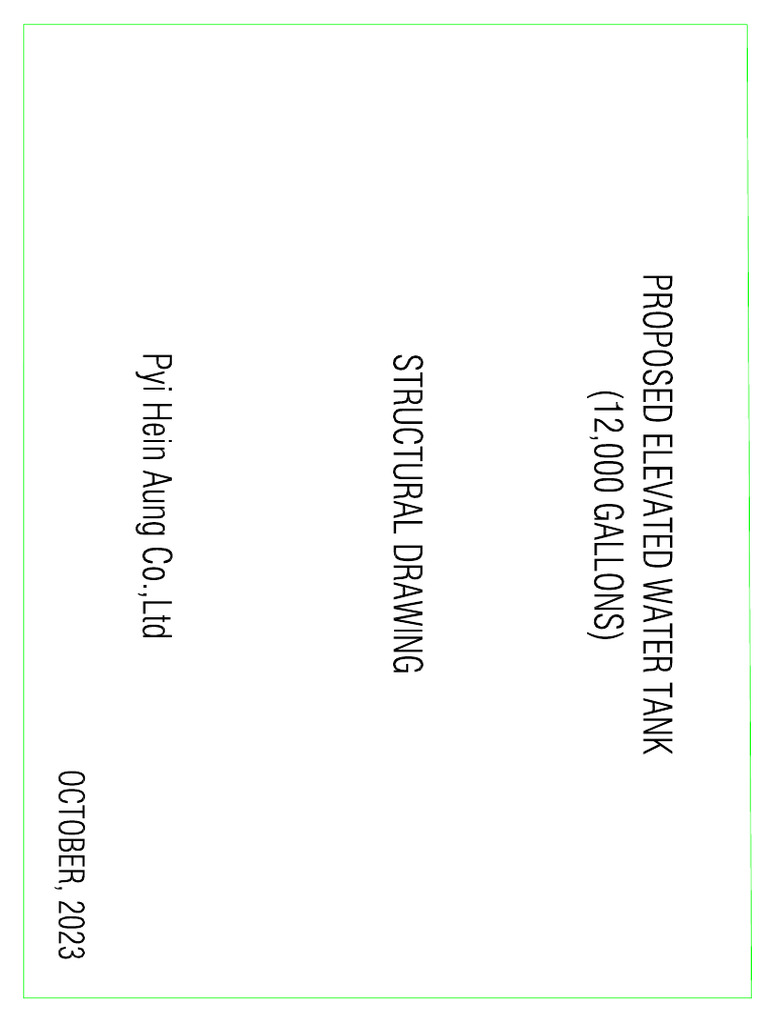 Elevated Water Tank Design | PDF