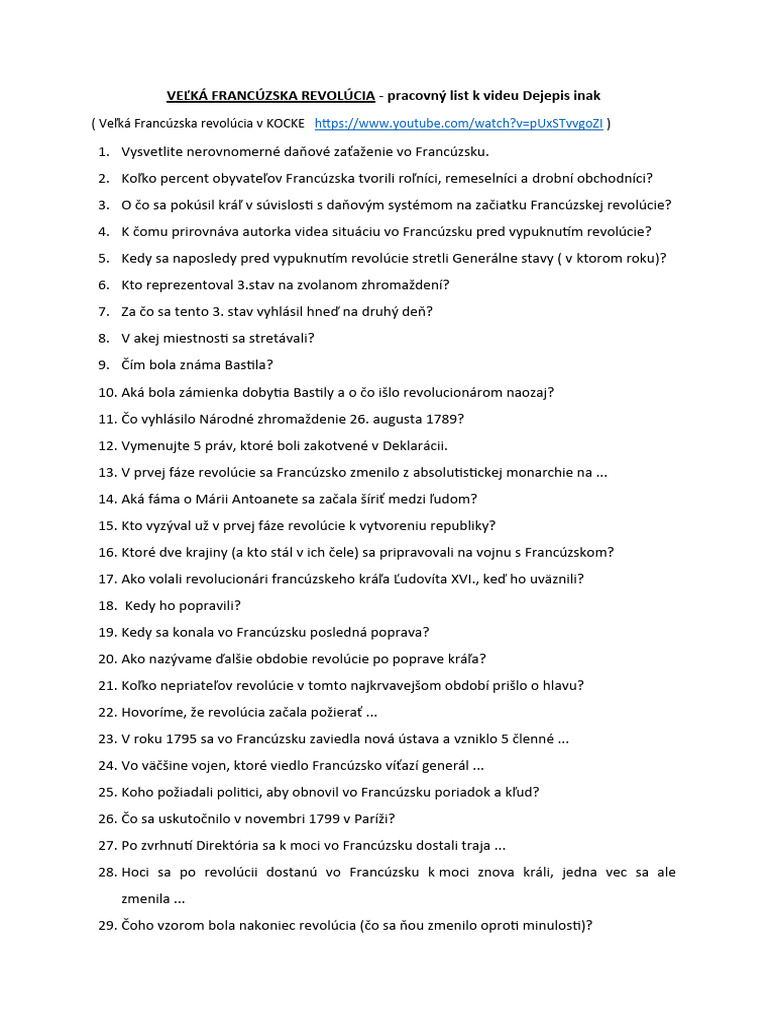 Veľká Francúzska Revolúcia | PDF
