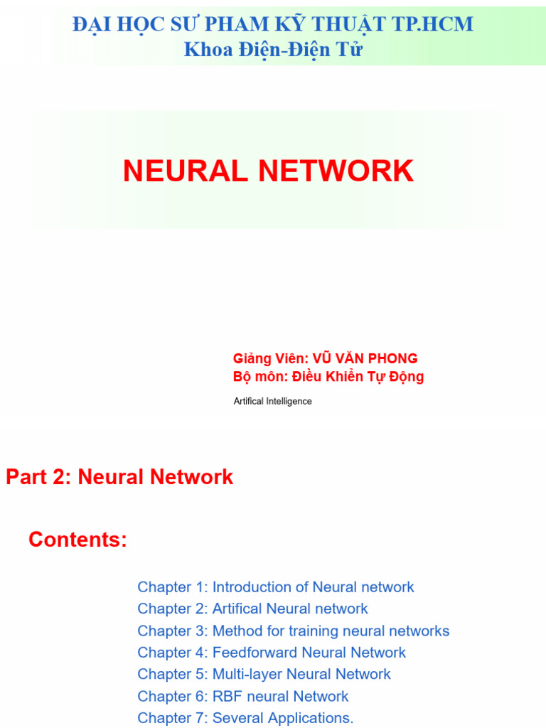 Neural Network | PDF