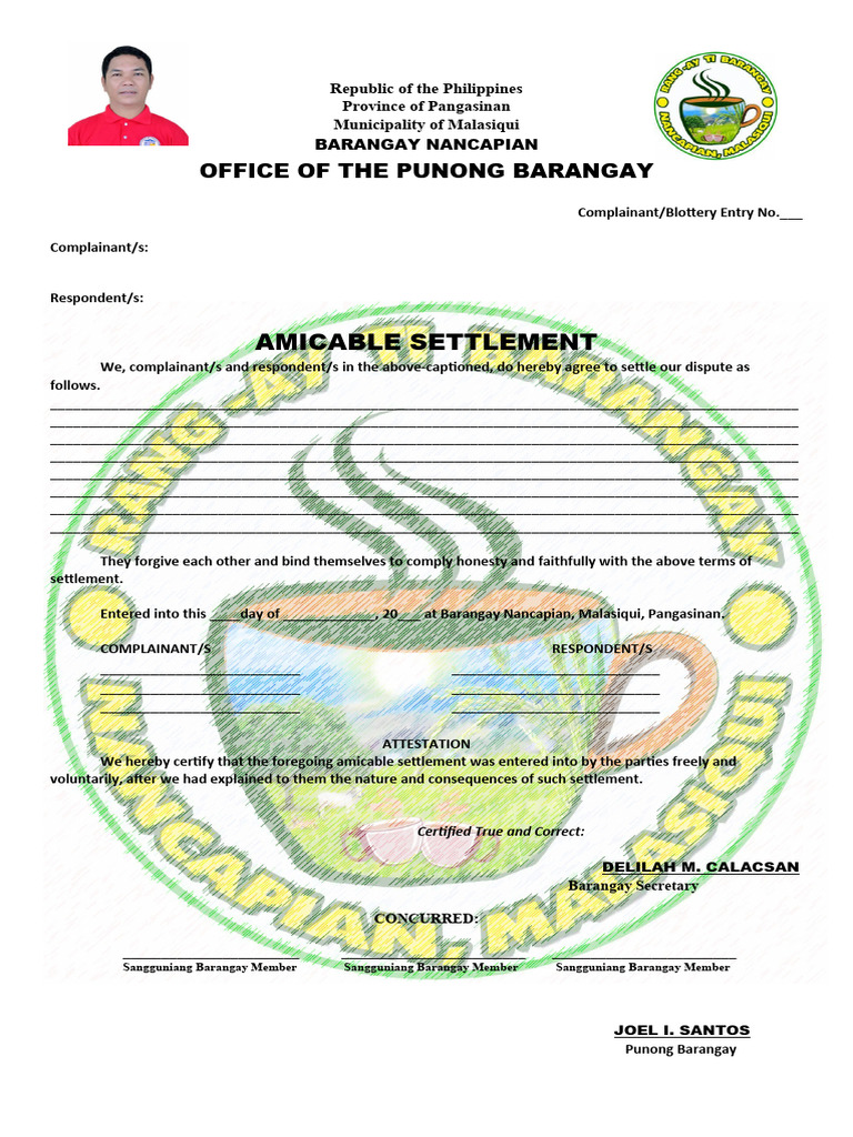 AMICABLE SETTLEMENT Autosaved | PDF