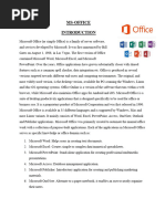 Introduction To MS Office | PDF | Microsoft Office | Microsoft Excel
