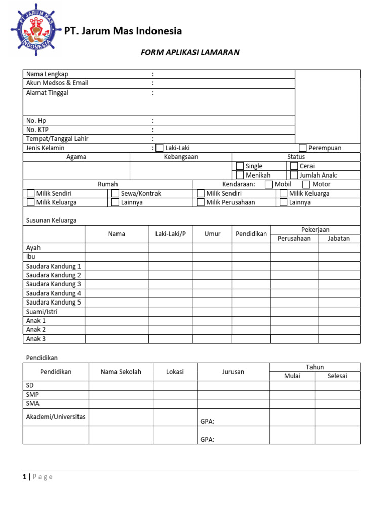 Form Interview | PDF