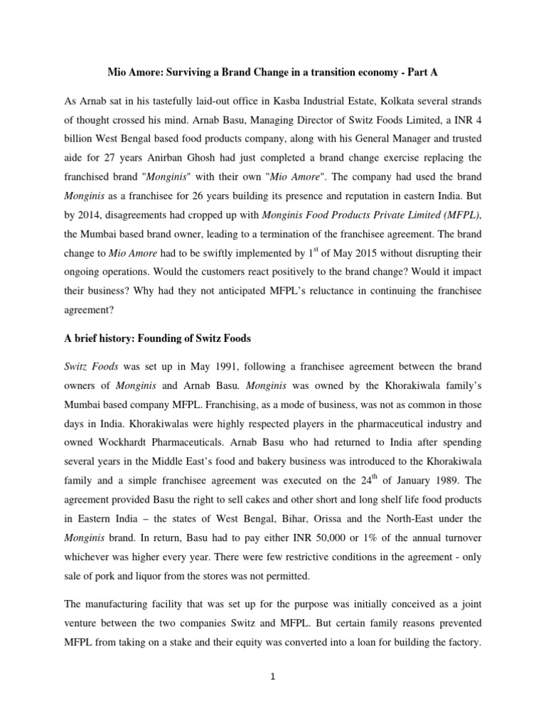Assignment Case 2 Brand Transition In A Transition Economy Pdf