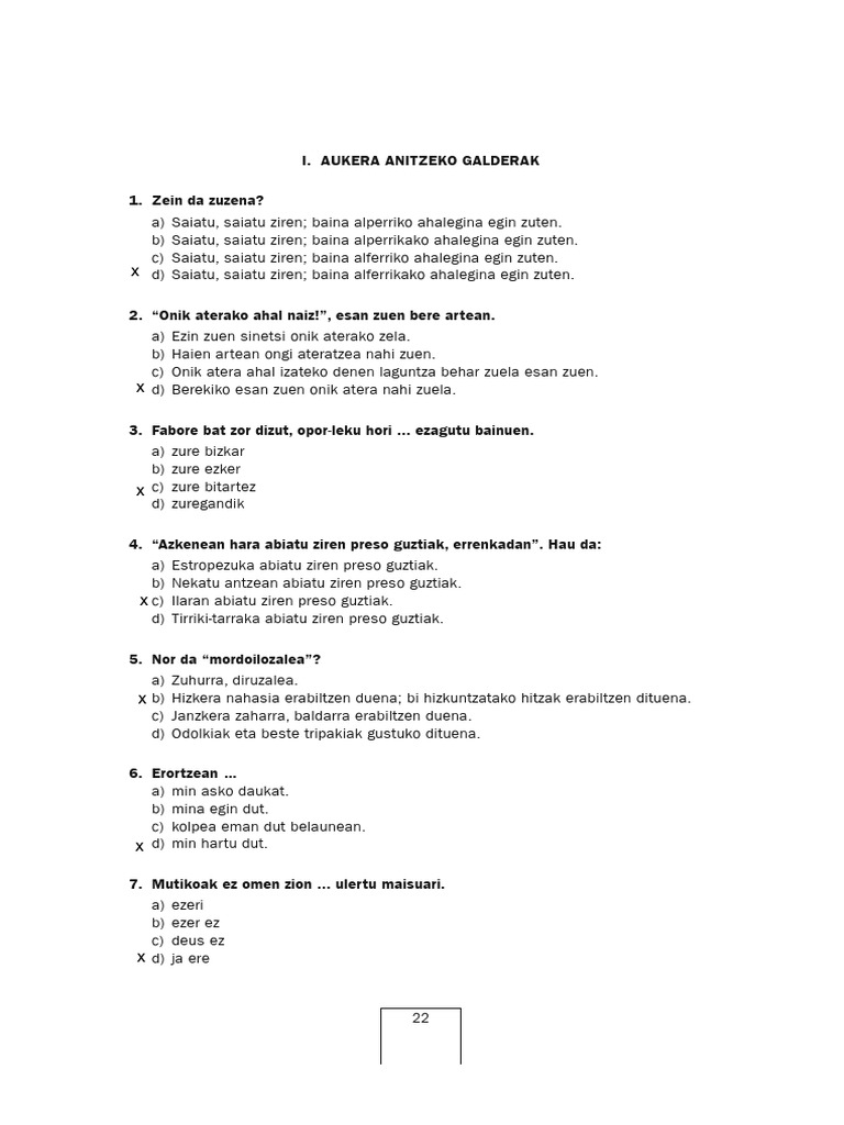 2001 1 Azterketa | PDF