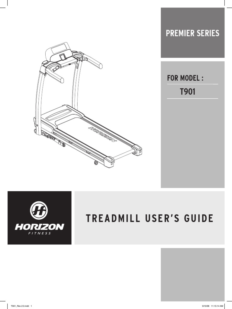Horizon Fitness t901 Manual de Usuario | PDF | Treadmill | Electrical ...