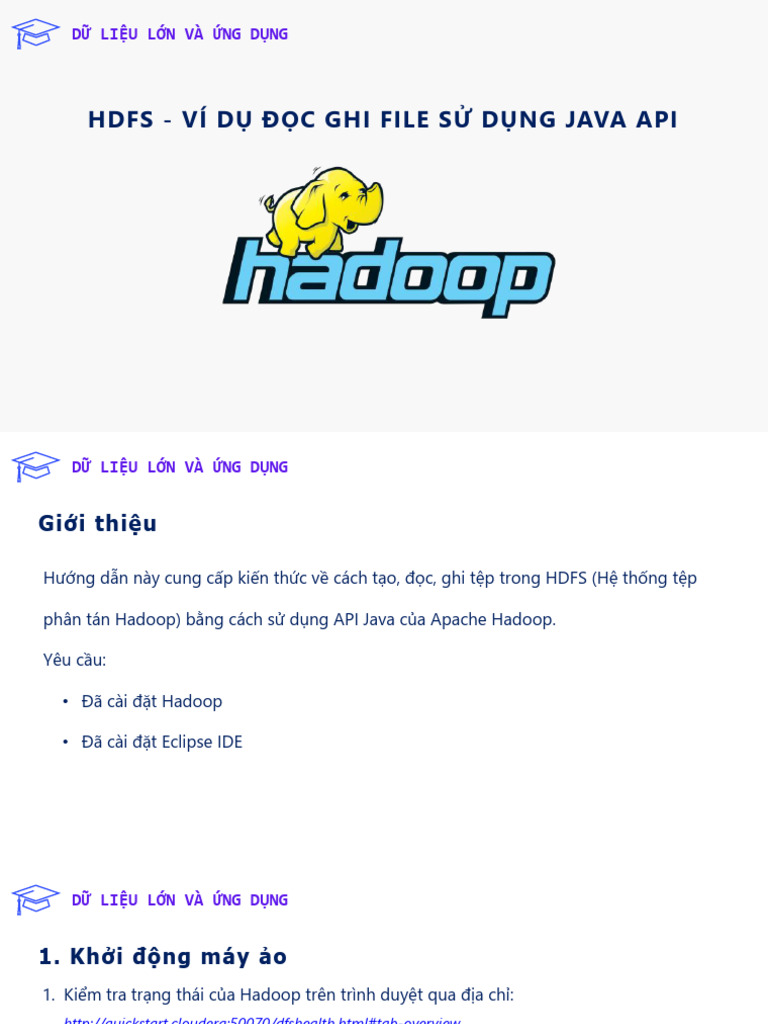 Hadoop 3 Đọc ghi File HDFS | PDF