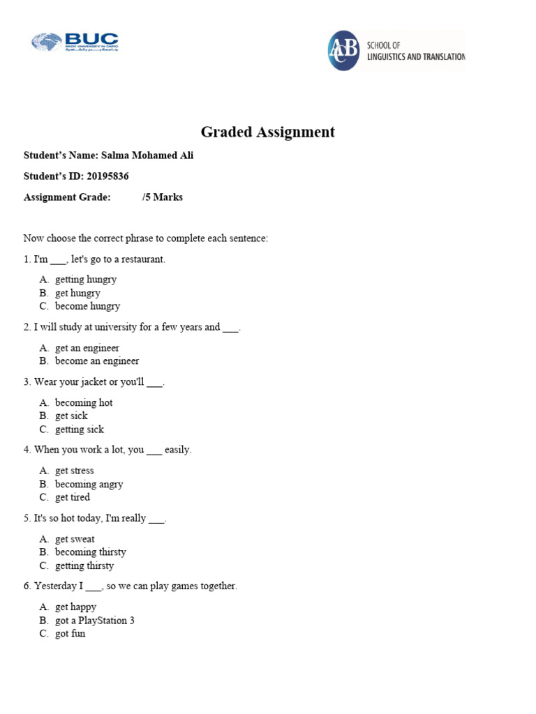Graded Assignment | PDF