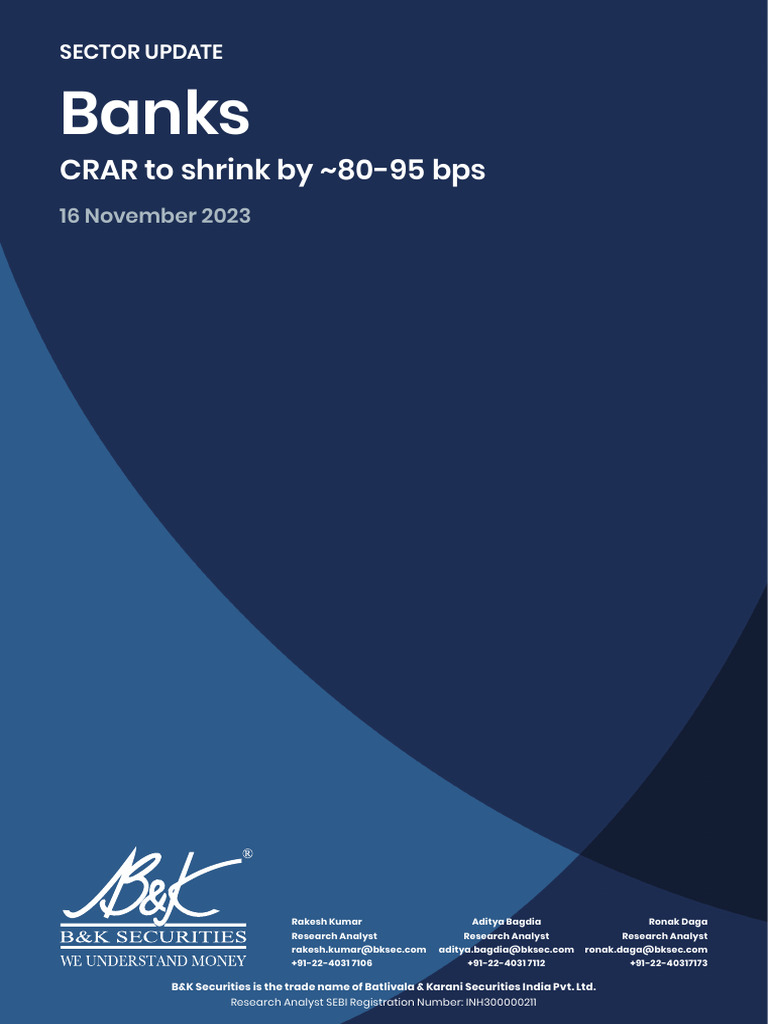 Banking Sector CRAR Erosion Analysis | PDF | Credit | Finance & Money ...